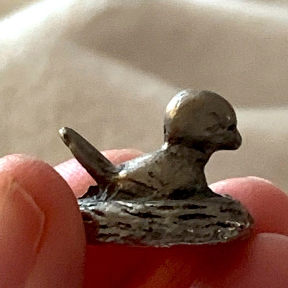Other | Antique Pewter Bird In A Nest | Poshmark